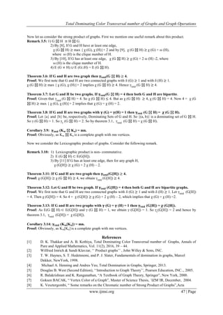 Total Dominating Color Transversal Number of Graphs And Graph ...