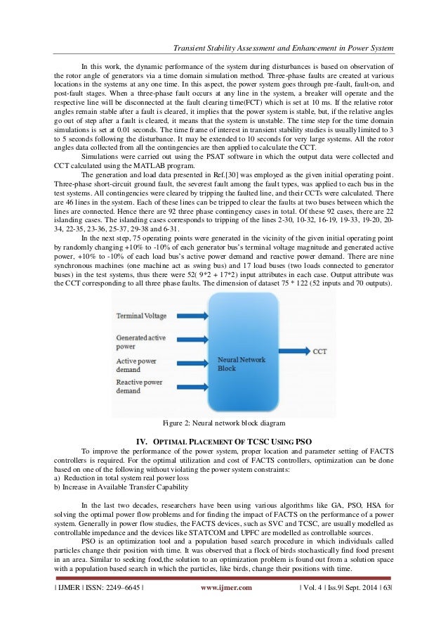 Transient Stability Assessment and Enhancement in Power System