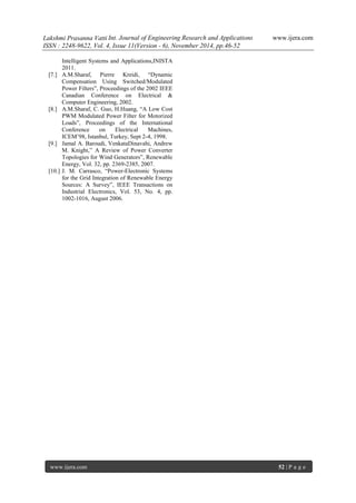Power Quality Enhancement in Wind Connected Grid System Interface Based On Static Switched ...