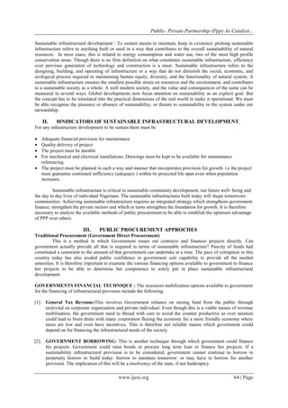Public- Private Partnership (Ppp) As Catalyst for Sustainable ...