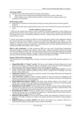 Public- Private Partnership (Ppp) As Catalyst for Sustainable ...