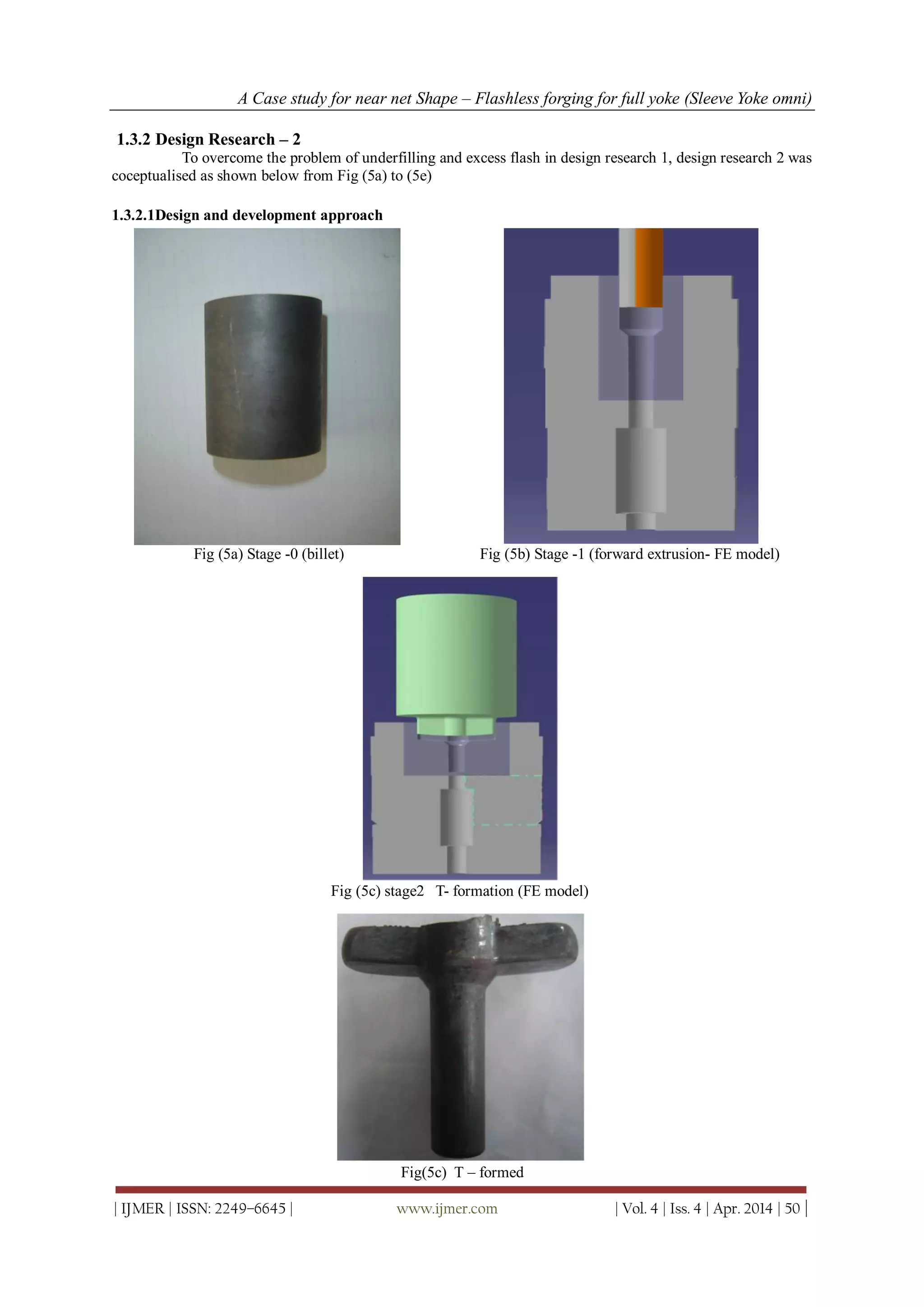 A Case study for near net Shape – Flashless forging for full yoke ...