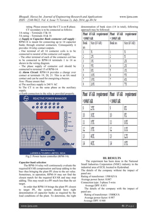 Impact of APFC Panel at LT Side of Transformer | PDF