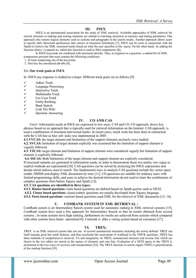 XML Retrieval: A Survey | PDF