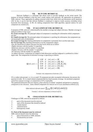 XML Retrieval: A Survey | PDF