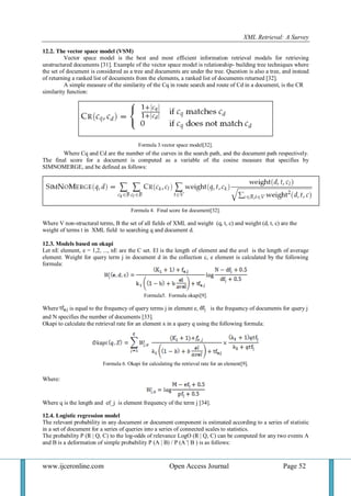 XML Retrieval: A Survey | PDF
