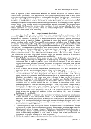 Dr. Bhim Rao Ambedkar: Messiah of Dalit Empowerment | PDF