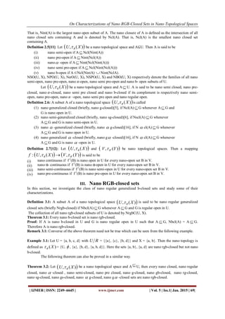 On Characterizations of NANO RGB-Closed Sets in NANO Topological Spaces | PDF