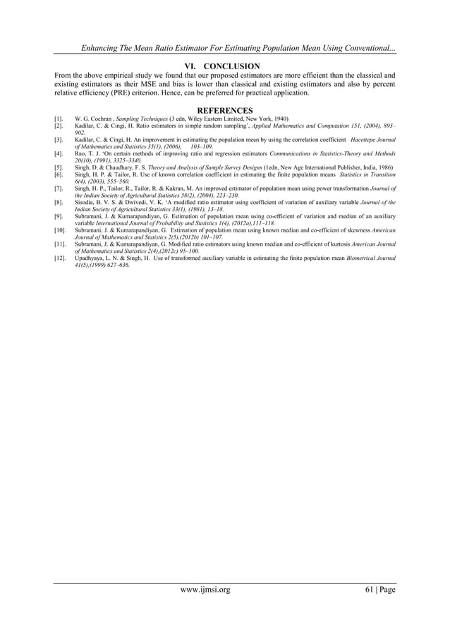 Enhancing The Mean Ratio Estimator For Estimating Population Mean Using