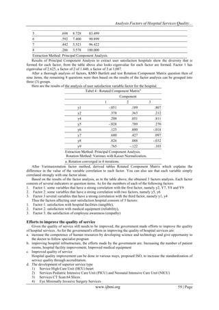 Analysis Factors of Hospital Services Quality and User Satisfaction | PDF