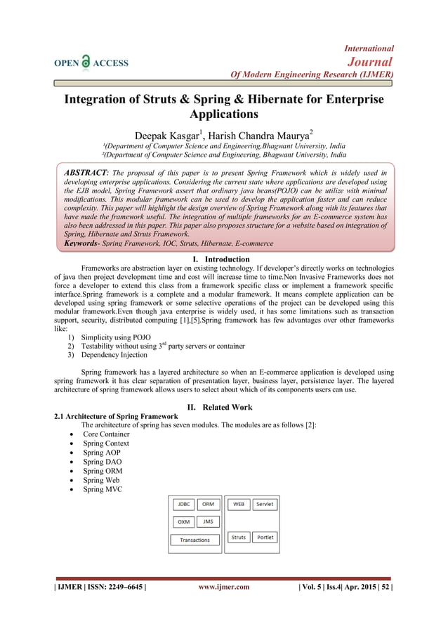 Integration of Struts & Spring & Hibernate for Enterprise Applications ...