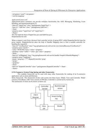 Integration of Struts & Spring & Hibernate for Enterprise Applications ...