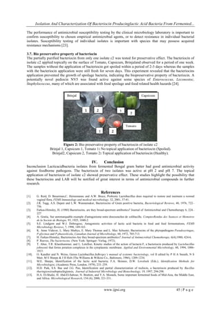 Isolation and Characterization of Bacteriocin Producing Lactic Acid Bacteria from Fermented ...