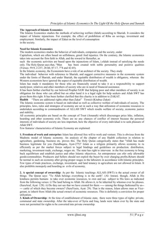 Principles of Islamic Economics In The Light Of the Holy Quran and ...