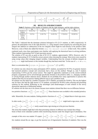 Different Solutions to a Mathematical Problem: A Case Study of Calculus 12 | PDF