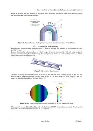 Stress Analysis of Chain Links in Different Operating Conditions | PDF ...