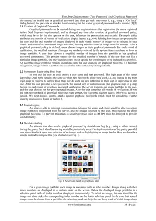 Two Step Endorsement: Text Password and Graphical Password | PDF