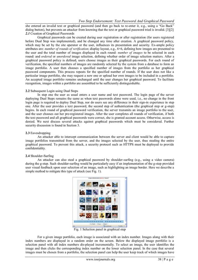 Two Step Endorsement: Text Password and Graphical Password | PDF