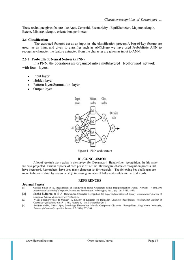 Character recognition of Devanagari characters using Artificial Neural Network | PDF