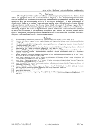 Need of Non- Technical Content in Engineering Education | PDF