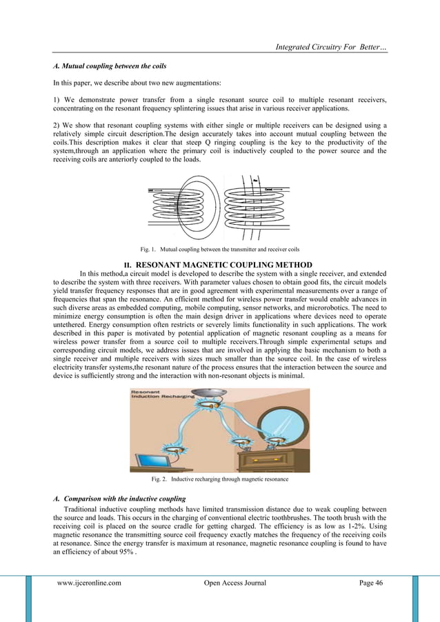 Integrated Circuitry For Better Energy Transfer Through Resonant Coupling | PDF