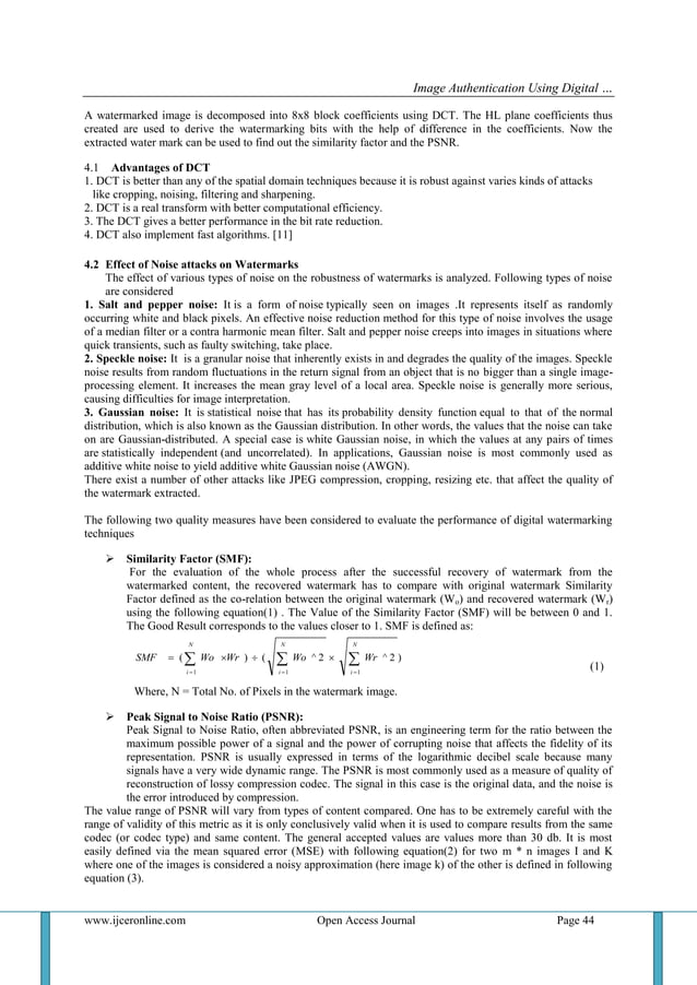 Image Authentication Using Digital Watermarking Pdf