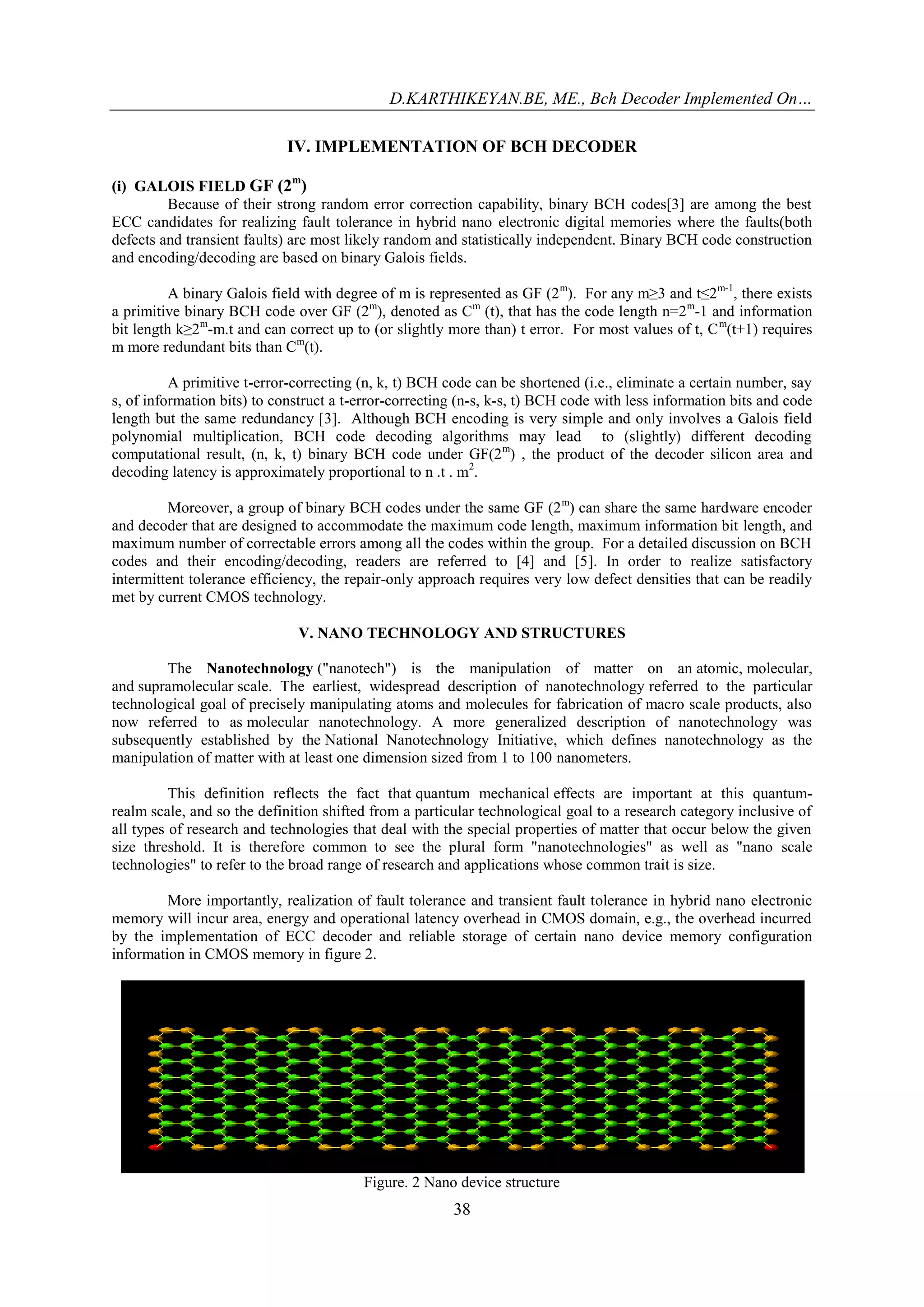 BCH Decoder Implemented On CMOS/Nano Device Digital Memories for Fault ...