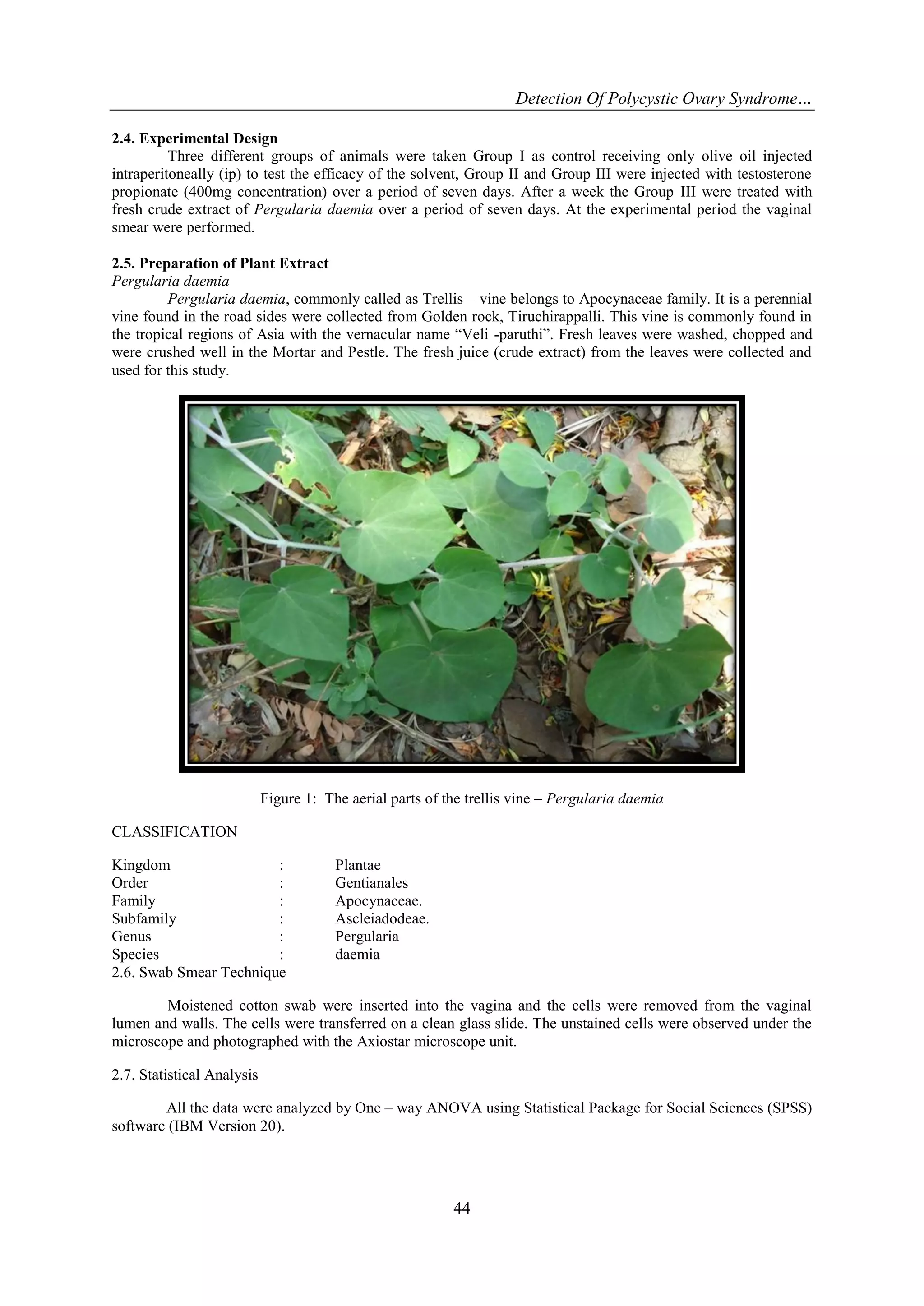 Detection of Polycystic Ovary Syndrome and Its Treatment with ...