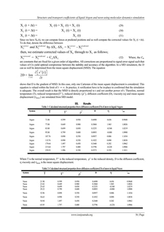 Structure and transport coefficients of liquid Argon and neon using ...