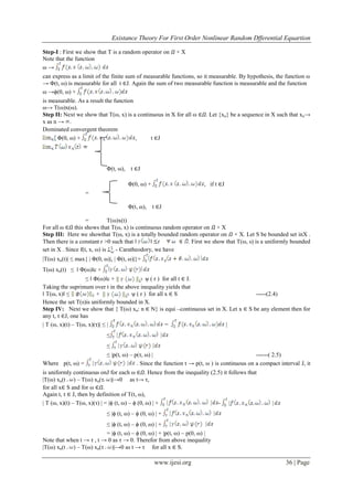 Existance Theory for First Order Nonlinear Random Dfferential Equartion | PDF
