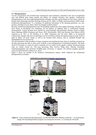 Digital Heritage Documentation Via TLS And Photogrammetry Case Study | PDF
