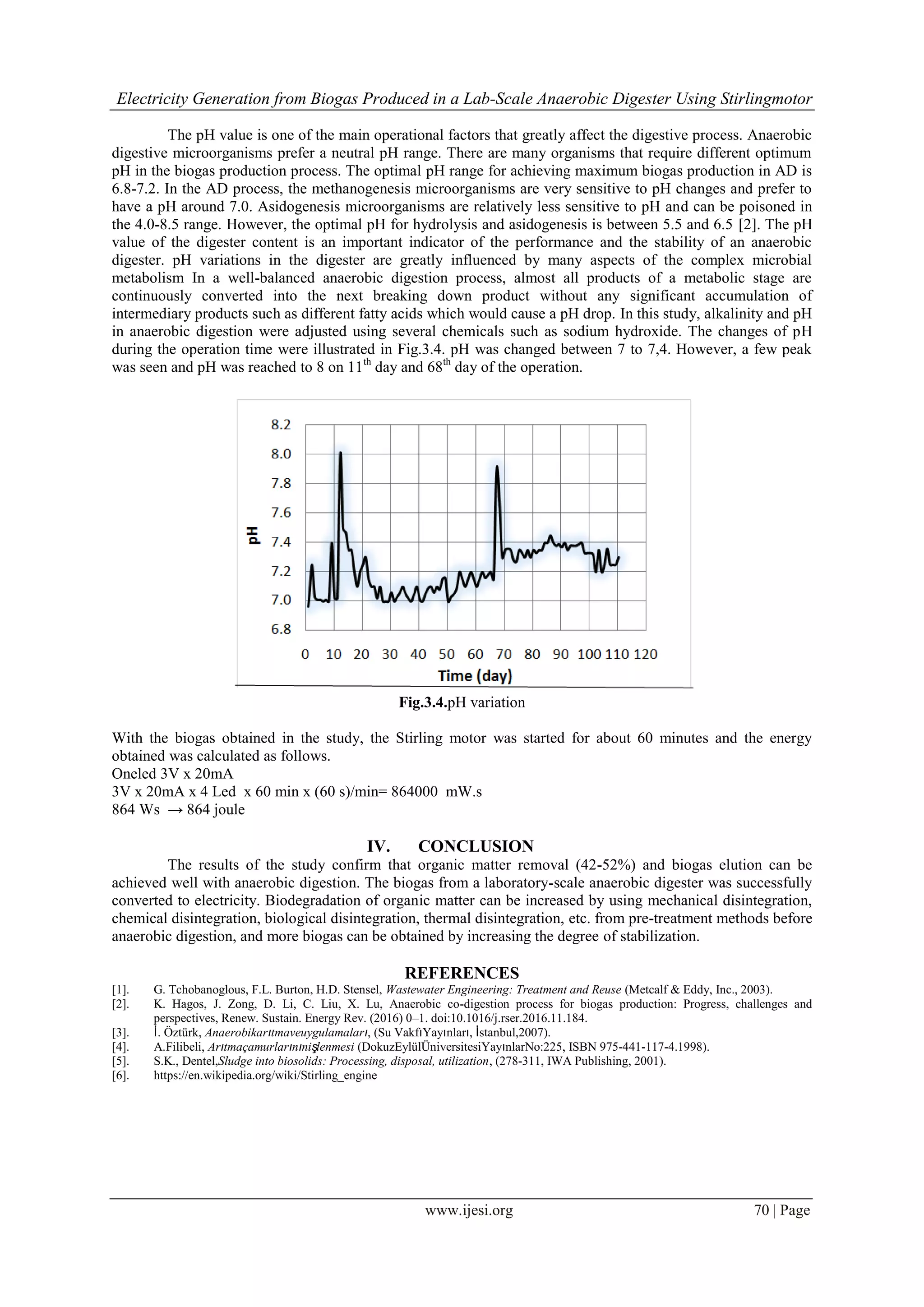 Electricity Generation from Biogas Produced in a Lab-Scale Anaerobic ...