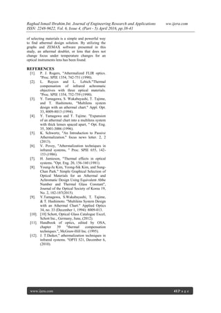 Graphically Selecting Optical Material for Color Correction and Passive ...