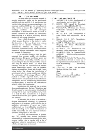 Aerodynamic Study about an Automotive Vehicle with Capacity for Only One Occupant | PDF
