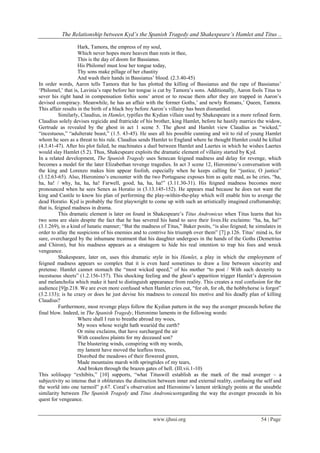 The Relationship between Kyd’s The Spanish Tragedy and Shakespeare’s ...