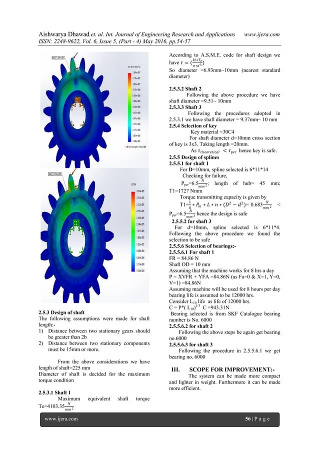 Design of a Multispeed Multistage Gearbox | PDF