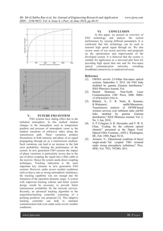 Loss Calculation in Free Space Optical Communications | PDF