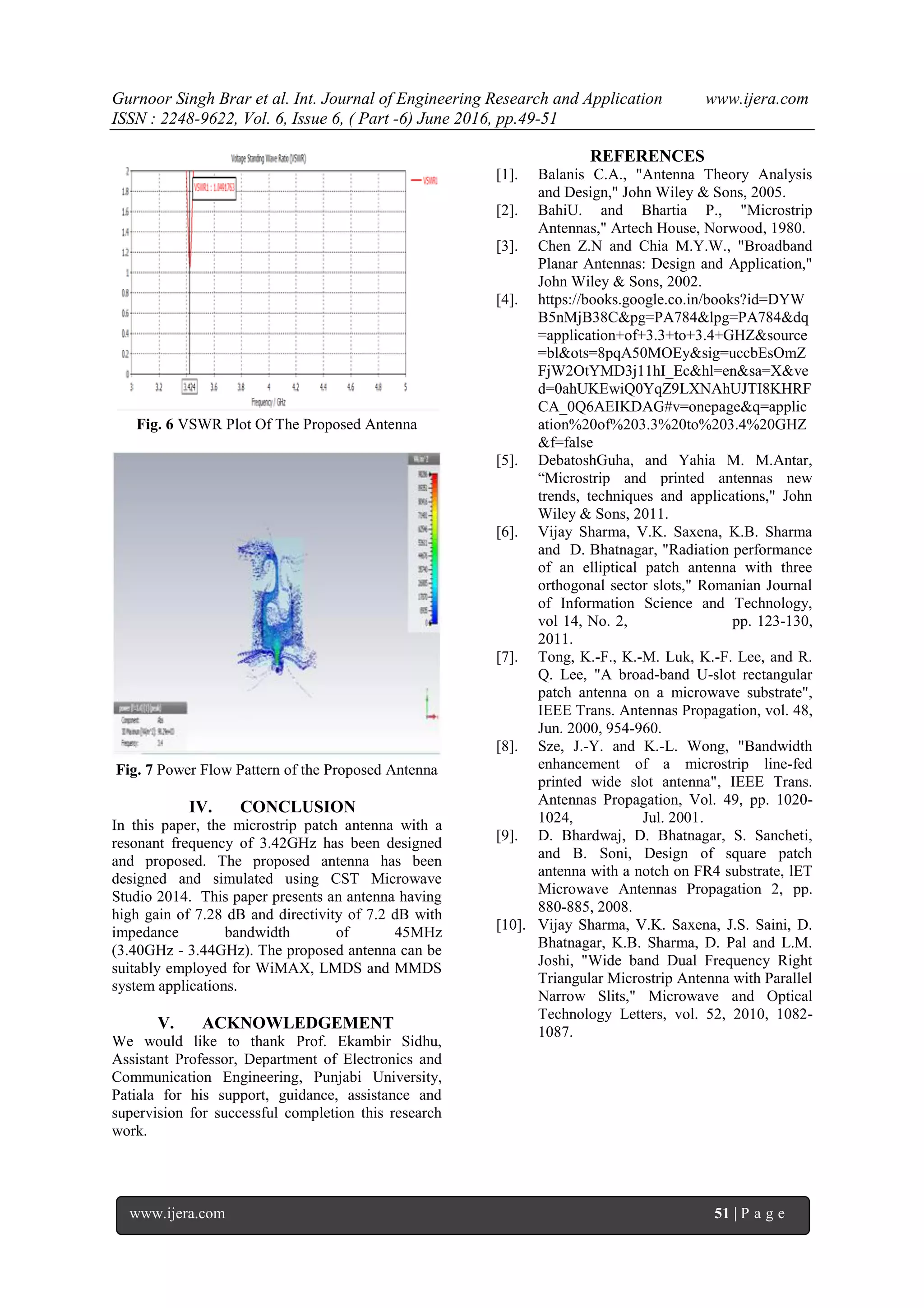 High Gain Rectangular Microstrip Patch Antenna Employing FR4 Substrate ...