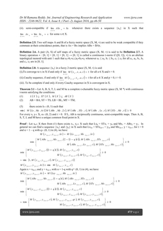 Fixed Point Theorem in Fuzzy Metric Space | PDF