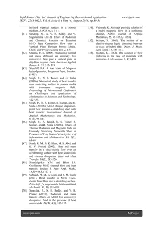 Radiation and Soret Effect on Visco-Elastic MHD Oscillatory Horizontal ...