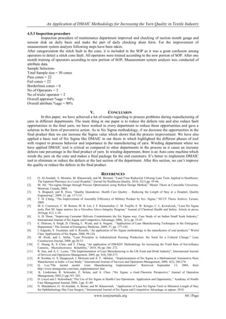 An Application of DMAIC Methodology for Increasing the Yarn Quality in ...