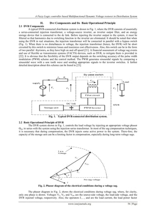 A Fuzzy Logic controller based Multifunctional Dynamic Voltage restorer in Distribution System ...