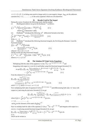 Simultaneous Triple Series Equations Involving Konhauser Biorthogonal Polynomials | PDF