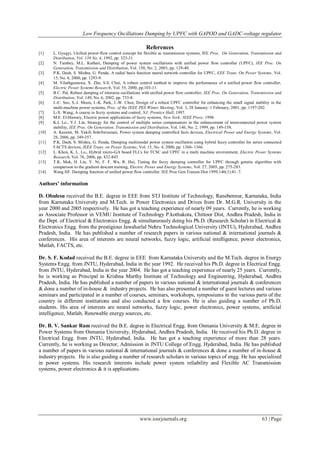 Low Frequency Oscillations Damping by UPFC with GAPOD and GADC-voltage regulator | PDF | Radio ...