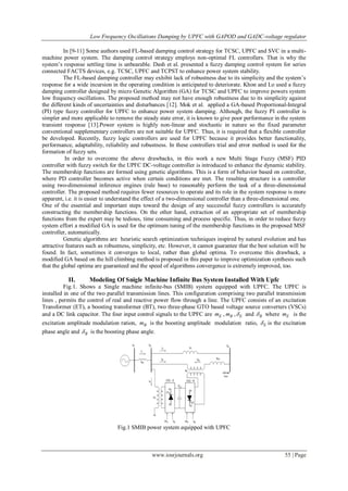 Low Frequency Oscillations Damping by UPFC with GAPOD and GADC-voltage regulator | PDF