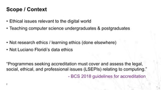 How to teach data ethics in the digital age | PPTX | Education