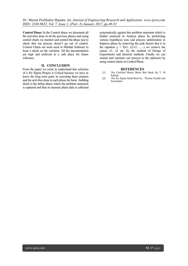 Six Sigma Methods and Formulas for Successful Quality Management | PDF ...