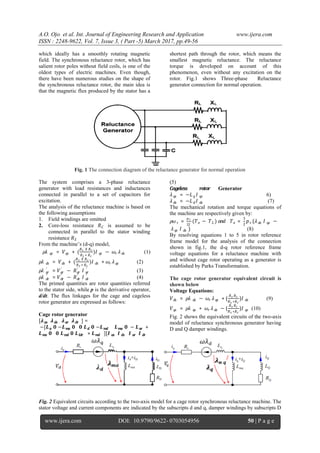 Performance Evaluation of Self-Excited Cage and Cageless Three Phase Synchronous Reluctance ...