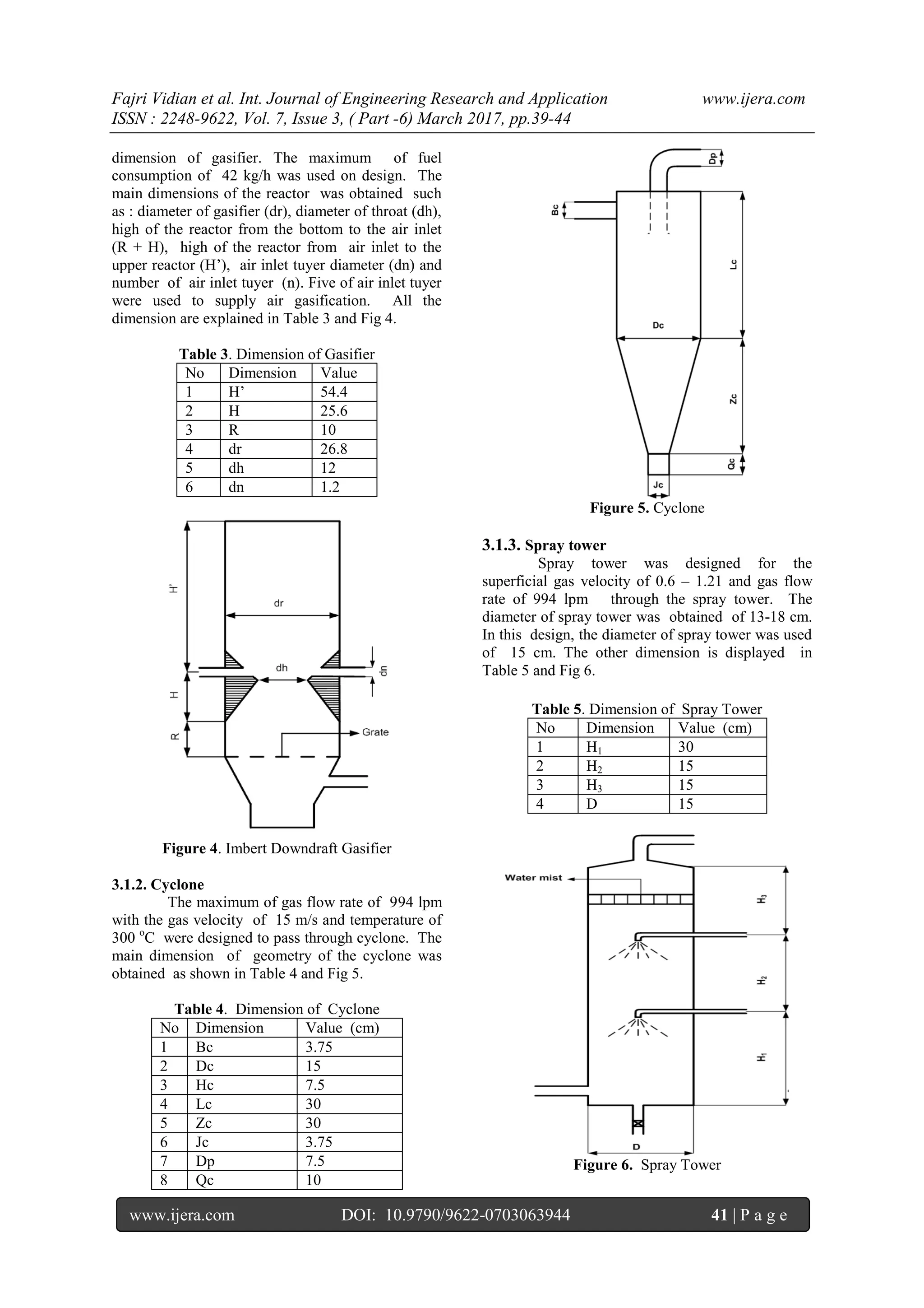 Design, Construction and Experiment on Imbert Downdraft Gasifier Using ...