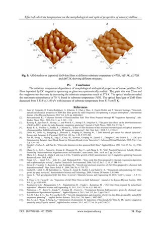 Effect of substrate temperature on the morphological and optical properties of nanocrystalline ...